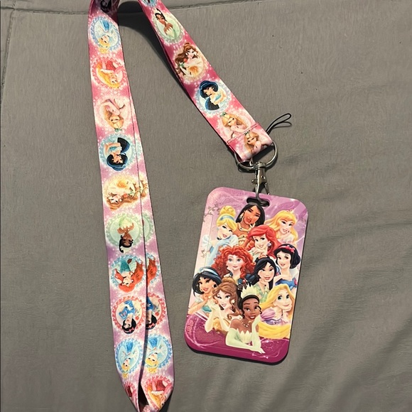 Disney | Accessories | Disney Princess Lanyard And Id Card Holder ...